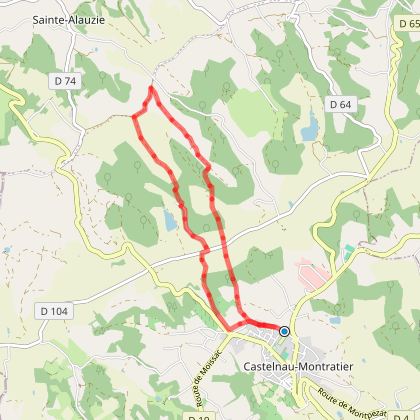Parcours marche - circuit des moulins - Castelnau-montratier