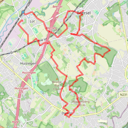 Parcours marche - Beersel - La campagne à 10min de Bruxelles - Beersel