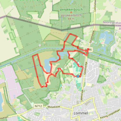 Parcours marche - Lommel - Le Sahara belge - Lommel