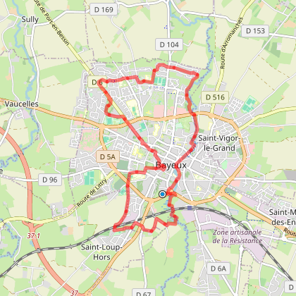 Parcours marche - Bayeux Randonnee Pédestre - Bayeux