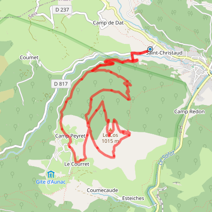 Parcours marche - Tour du Cos - Seix