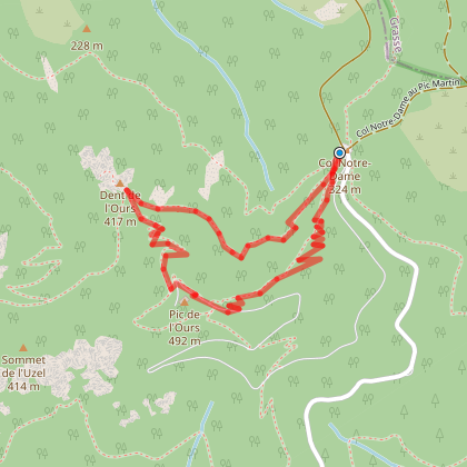 Parcours marche - TOUR DU PIC DE L'OURS ST RAPHAÊL - Saint-raphael