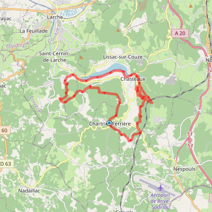 Parcours marche - Causse et Vallée - Chartrier-ferriere