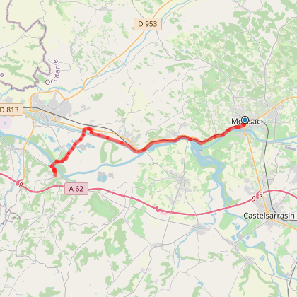 Parcours marche - compostelle 2023 MOISSAC - AUVILLAR - Moissac