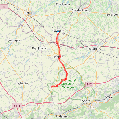Parcours vélo - fietsnet - Landen