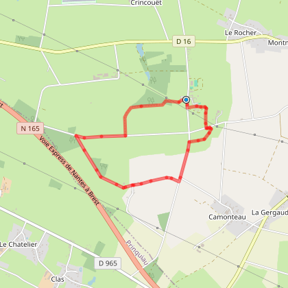 Parcours marche - SENTIER DU MOULIN - Campbon