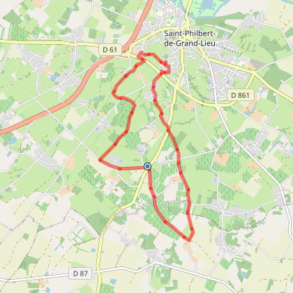 Parcours marche - SAINT PHILBERT DE GRAND LIEU : Circuit les Vignes ...