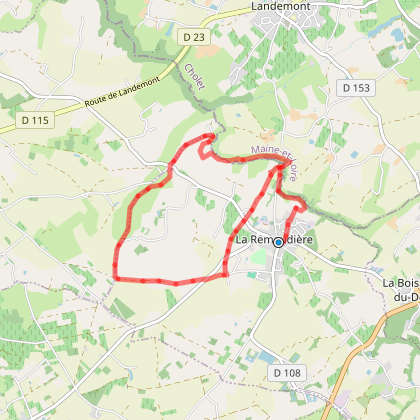 Parcours marche - BOUCLE CIRCUIT DE LA HAUTE DIVATTE - La remaudiere