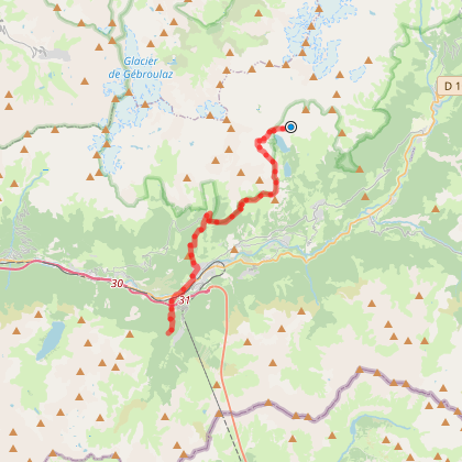 Parcours marche - Le Cmbet - Station Valfréjus - Aussois