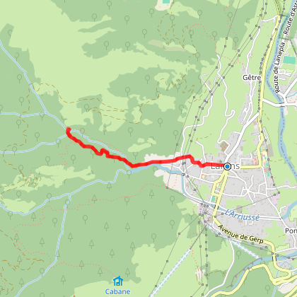 Parcours marche - Laruns - Cascade de Seris - Laruns