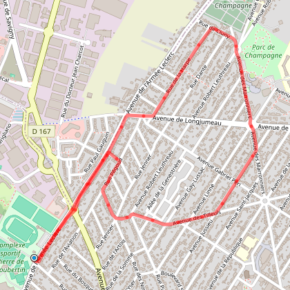 Parcours vélo route - Circuit SRAV N°5 - Savigny-sur-orge