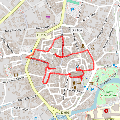 Parcours marche - Visite de ville Issoire - Issoire