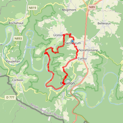 Parcours marche - TIBOU: Circuit de 19 km à partir du Ti Bou de Refuge ...
