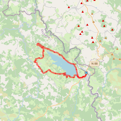 Parcours marche - Autour du Lac de Langogne - Langogne