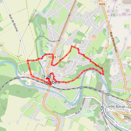Parcours marche - Au fil de Lobbes - Lobbes