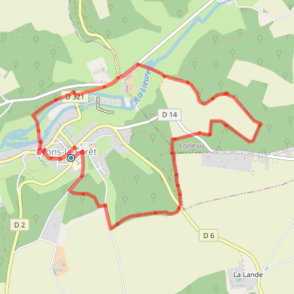 Parcours marche - Foret de lyons - Lyons-la-foret
