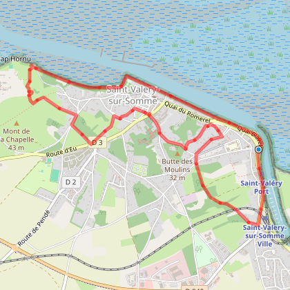 Parcours marche - Balade à Saint-Valery-sur-Somme - Saint-valery-sur-somme