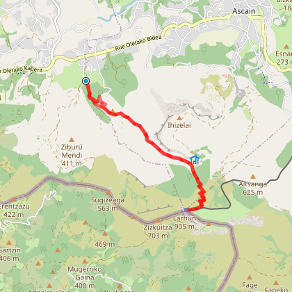 Parcours marche - LA RHUNE - Urrugne