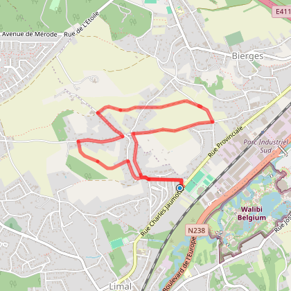 Route trail running - Entrainement Limal 1 - Wavre