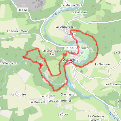 Parcours marche - Tour de St Léonard facile - Saint-leonard-des-bois