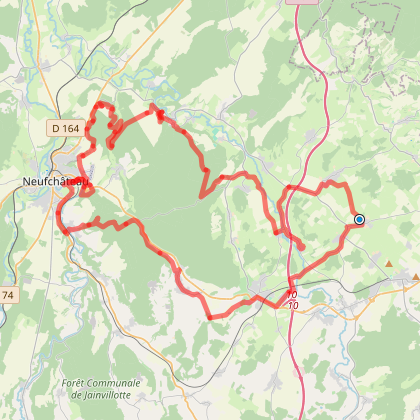 Parcours vtt - Valding - Dommartin-sur-vraine