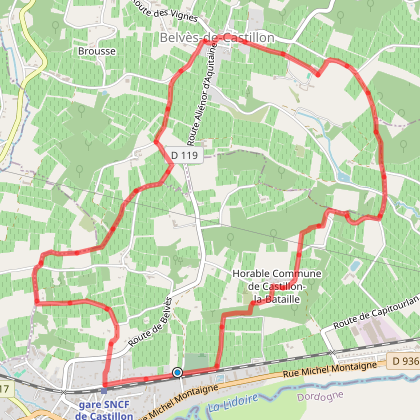 Parcours marche - Castillon la Bataille et son vignoble - Castillon-la ...