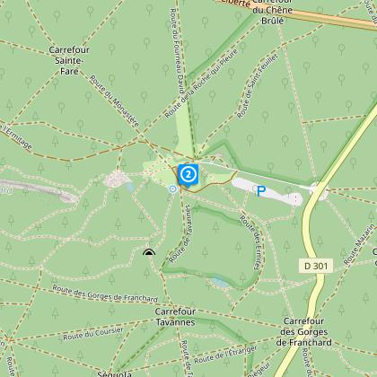 Parcours marche - Sentier des Gorges de Franchard - Fontainebleau