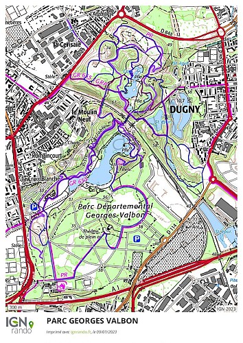 PARC GEORGES-VALBON - Parcours marche - La courneuve | Cirkwi