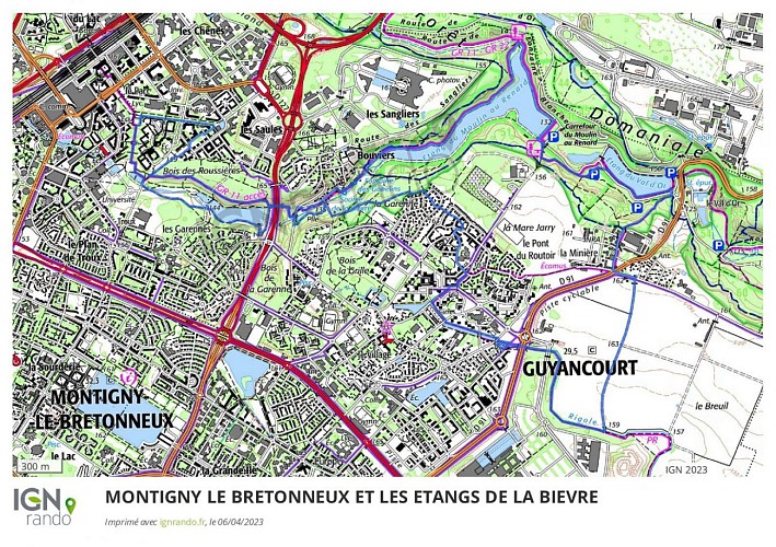 MONTIGNY LE BRETONNEUX ET LES ETANGS DE LA BIEVRE - Parcours marche - Guyancourt | Cirkwi
