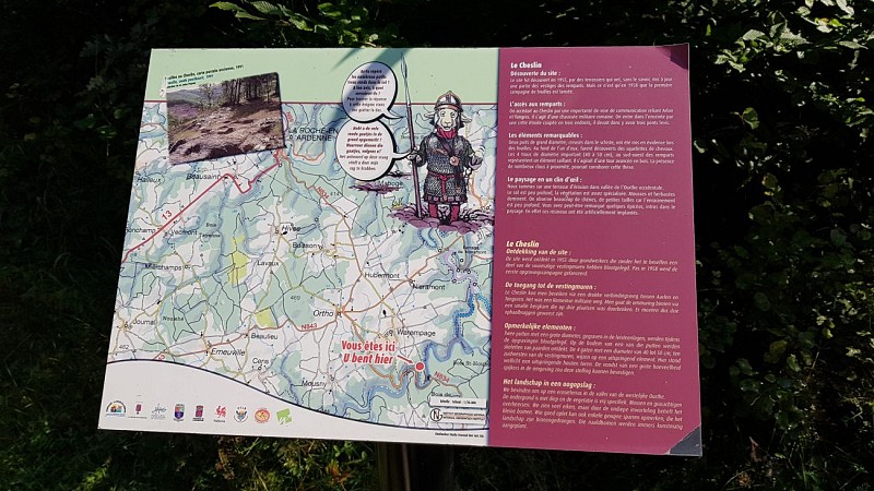 Parcours marche - Warempage - Le Cheslin (Ortho-Hives) - La roche-en ...