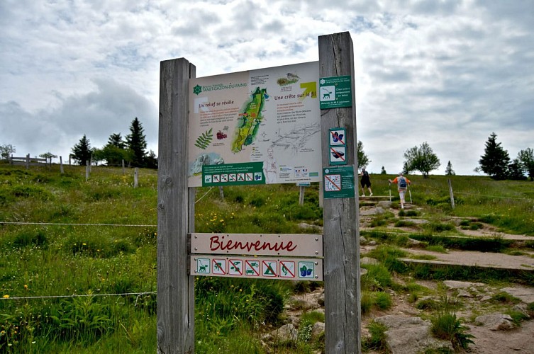 Circuit rando - tour panoramique par le Gazon du Faing - Parcours ...
