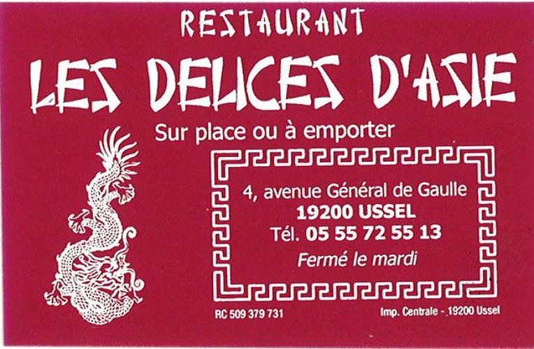 Restaurantes - Les Délices d'Asie - Ussel