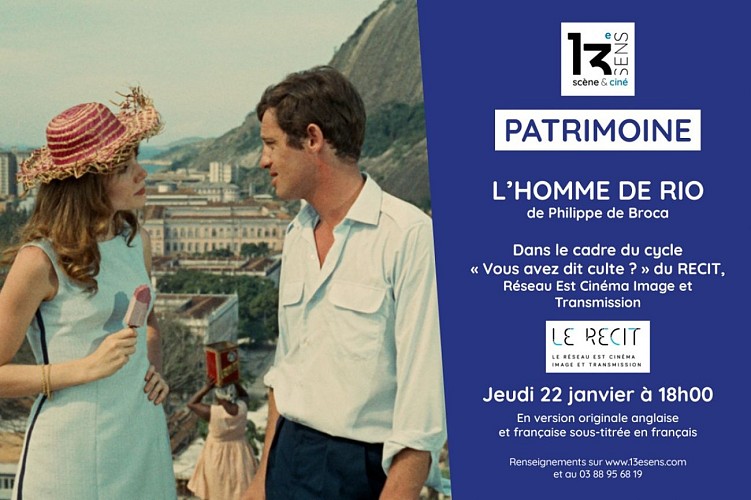 Cultural events - Cinema - Heritage - L'HOMME DE RIO by Philippe de ...