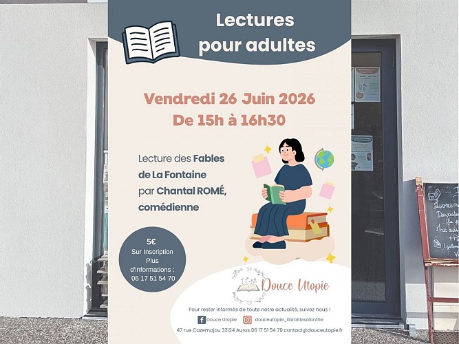 Autres - Lecture pour adultes : Les Fables de La Fontaine - Auros